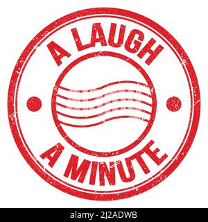 A LAUGH A MINUTE text written on black rectangle stamp sign Stock Photo ...