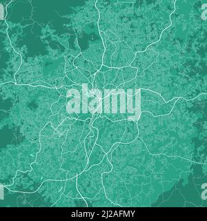 Yaounde Cameroon City Map in Retro Style. Outline Map. Vector ...