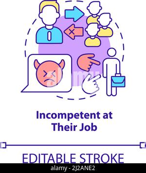 Incompetent management concept icon Stock Vector Image & Art - Alamy
