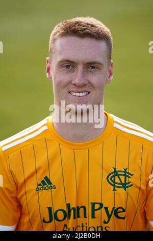 Joey Evison during a media day at The Spitfire Ground, Canterbury ...