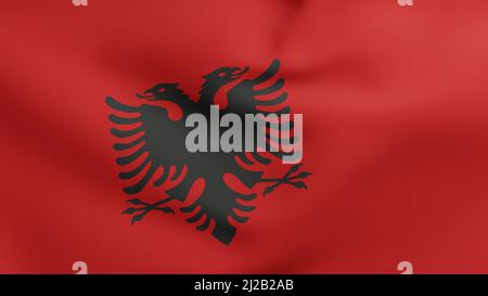 Flamuri I Shqiperise Vizatim