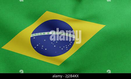 Brazil flag with the national motto "Ordem e Progresso" (portuguese ...