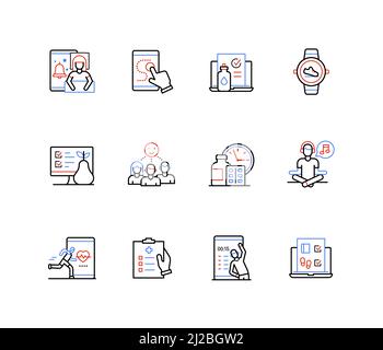 Running smartphone route icon. Outline running smartphone route vector ...