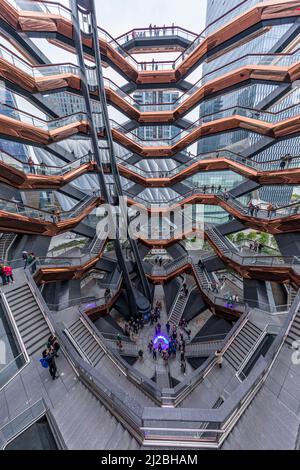 A view inside the Vessel at Hudson Yards, New York's Newest ...