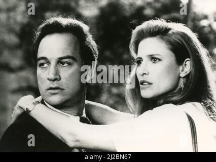 American actor James Belushi and actress Loryn Locklin in the movie ...