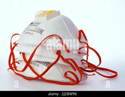 KRASNODAR, RUSSIA - JUNE 03, 2020 : 3M 8132 FFP3 respirator mask with ...