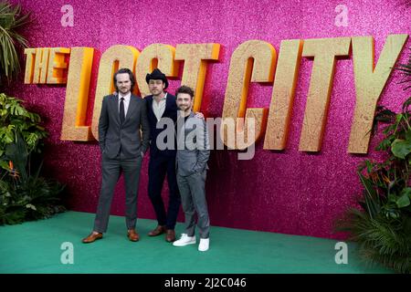 Adam Nee, Aaron Nee and Daniel Radcliffe attend the UK Special ...
