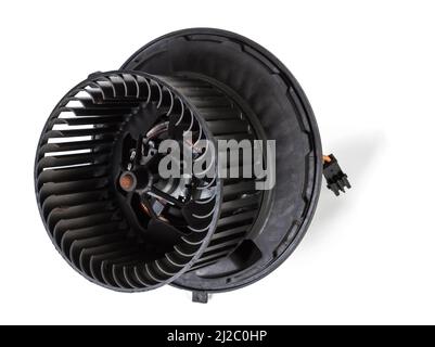 Car blower fan motor isolated on white background Stock Photo - Alamy