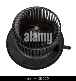 Car blower fan motor isolated on white background Stock Photo - Alamy