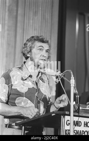 Netherlands History: Party council meeting PvdA in Den Bosch with votes ...