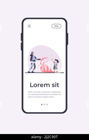 Firefighter helmet - modern flat design style single isolated image ...