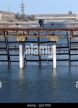 The first pumping station (PS-1) of the North Crimean Canal for lifting ...