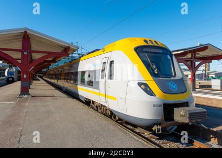 Gothenburg, Sweden - March 12 2022: SJ X40 train arriving Gothenburg ...