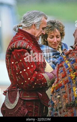 Sean Connery during the filming of Highlander film. Circa May 1985 ...