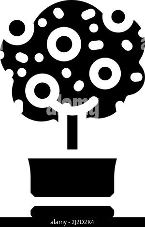 echeveria lola glyph icon vector. echeveria lola sign. isolated contour ...