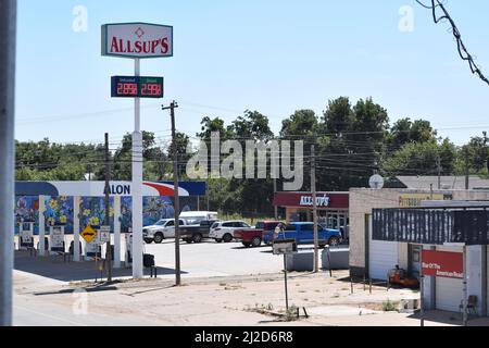 Allsup's Convenience Store in Rule Texas - August 2011 Stock Photo - Alamy