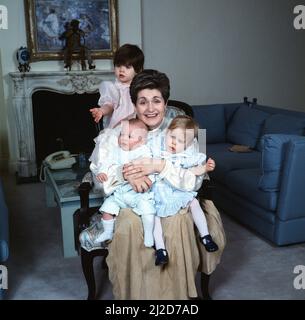 Sharon Osbourne is pictured with her three children, Aimee, Kelly and ...