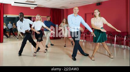 People learning tap dance movements Stock Photo - Alamy