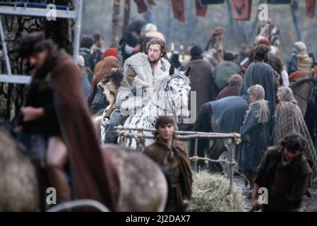 The filming of Highlander film. Circa May 1985 Stock Photo - Alamy