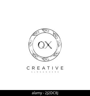 QX Initial Letter Flower Logo Template Vector premium vector Stock ...