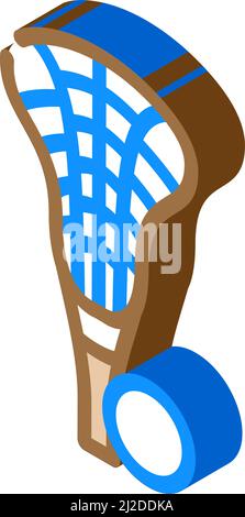 lacrosse sport isometric icon vector illustration color Stock Vector ...