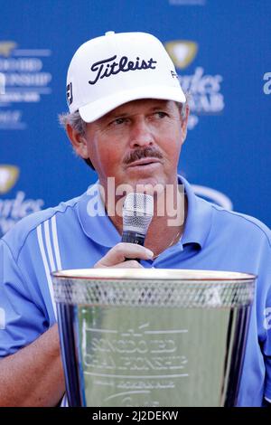 Jay Don Blake of USA, speaking about tournament win during the PGA Tour ...