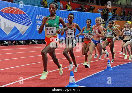 Elle Purrier St. Pierre (USA) competing in the Women's 1500 metres ...