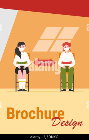 School students wearing masks. Teen children sitting at desk, keeping ...