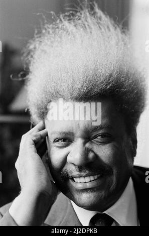 Flamboyant Boxing promoter Don King. 15th July 1986 Stock Photo - Alamy