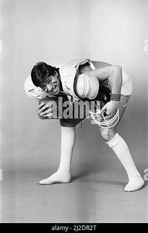 Snooker player Tony Knowles dressed as an America footballer. 19th ...