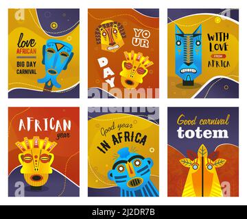 African background, flyer with tribal traditional pattern. Concept ...