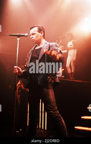 Gary Numan performing live on stage at the Royal Festival Hall in ...