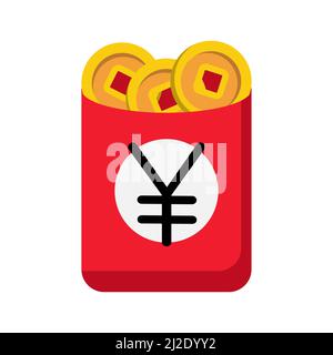 Red envelope. Angpao icon on white background Stock Vector Image & Art ...