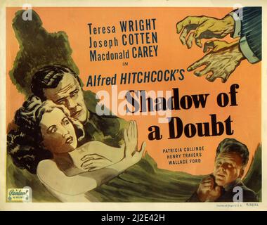 ALFRED HITCHCOCK in SHADOW OF A DOUBT (1943), directed by ALFRED ...