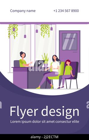 Unhappy mom talking with angry principal director about son isolated ...