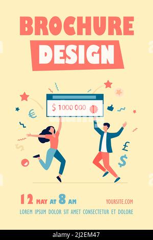 happy couple with trophy Stock Vector Image & Art - Alamy