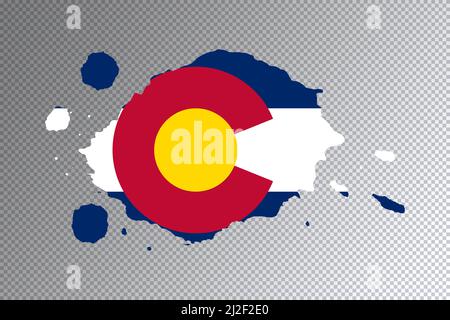 Colorado state flag, Colorado flag transparent background Stock Photo ...