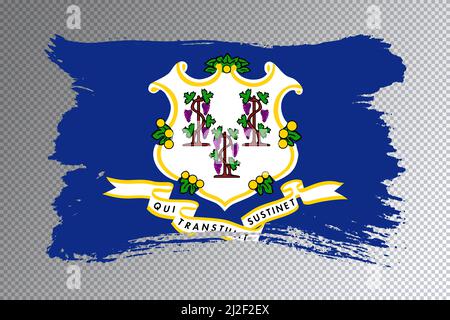 Connecticut state flag, Connecticut flag transparent background Stock ...