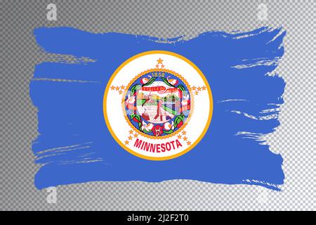 Minnesota state flag, Minnesota flag transparent background Stock Photo ...
