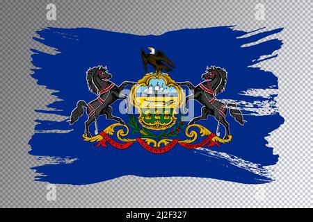Pennsylvania state flag, Pennsylvania flag transparent background Stock ...