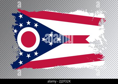 Ohio state flag, Ohio flag transparent background Stock Photo - Alamy