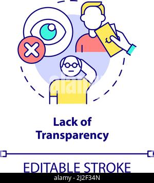 Thin line lack of transparency icon Stock Vector Image & Art - Alamy