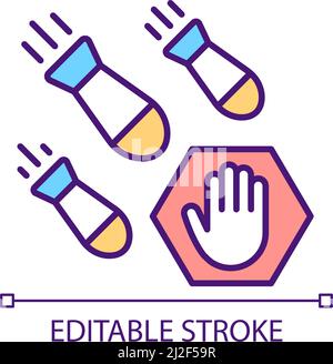 radar detection icon linear vector graphics sign or symbol set for web app ui Stock Vector Image ...