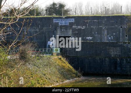 WWI french blockhaus, Fort of Petite-Synthe, Dunkirk, Nord, Hauts-de ...