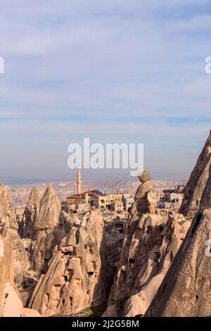 GOREME, TURKEY - December 11, 2021: people in Goreme, in Cappadocia ...