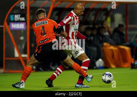 VOLENDAM, NETHERLANDS - APRIL 1: Kay Tejan of TOP Oss during the Dutch ...