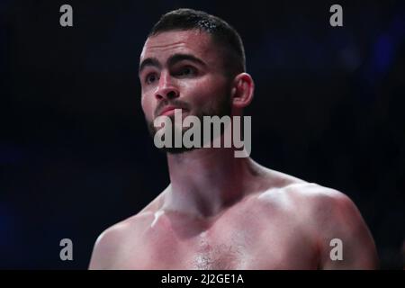 Hugo Guillon reacts after hitting Matty Byfield with an accidental knee ...