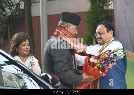 Nepal Prime Minister Sher Bhadur Deuba and his wife Arzu Rana Deuba ...