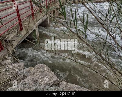 Spring landscape view of the Algar river, Altea on the Costa Dorada, in ...