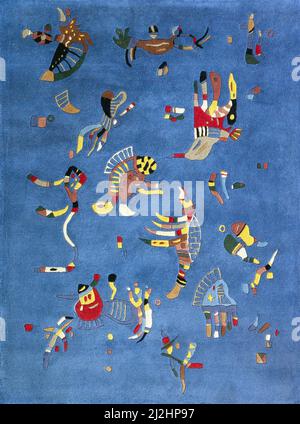 Painting by Wassily Kandinsky, 1940s. Bauhaus years. Ohne Titel ...